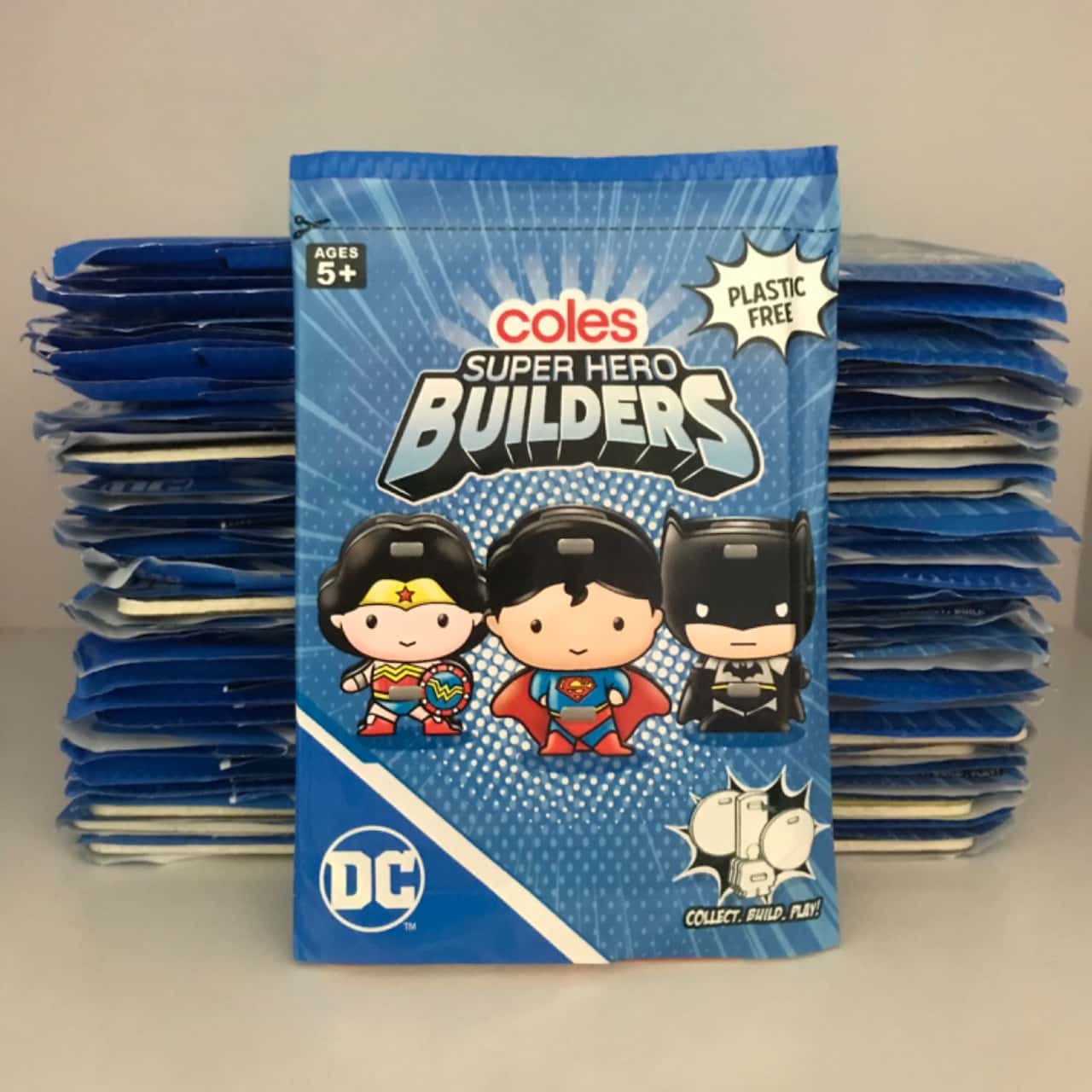 Bulk Lot of Coles Super Hero Builders
