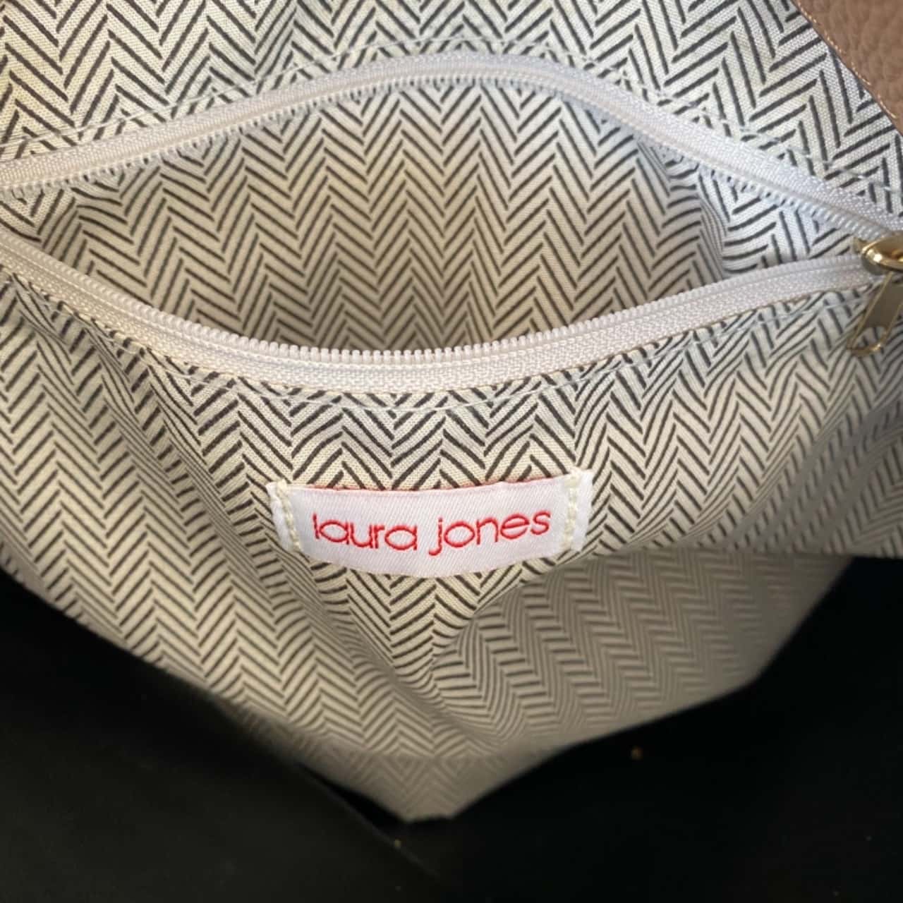 NWOT Laura Jones Brown Triple Compartment Tote Bag (s)
