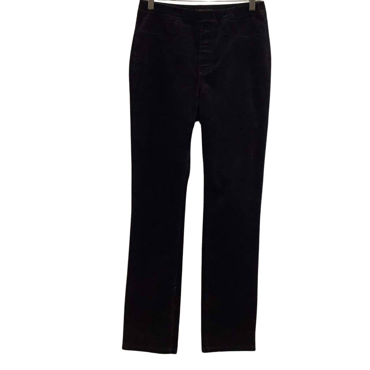 Vassalli Womens Size 8 Slim Fit Corduroy Pants Black (s)