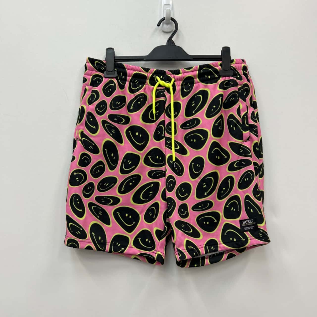 WeSC Marty Trippy Smiley Drawstring Shorts Size L (s)