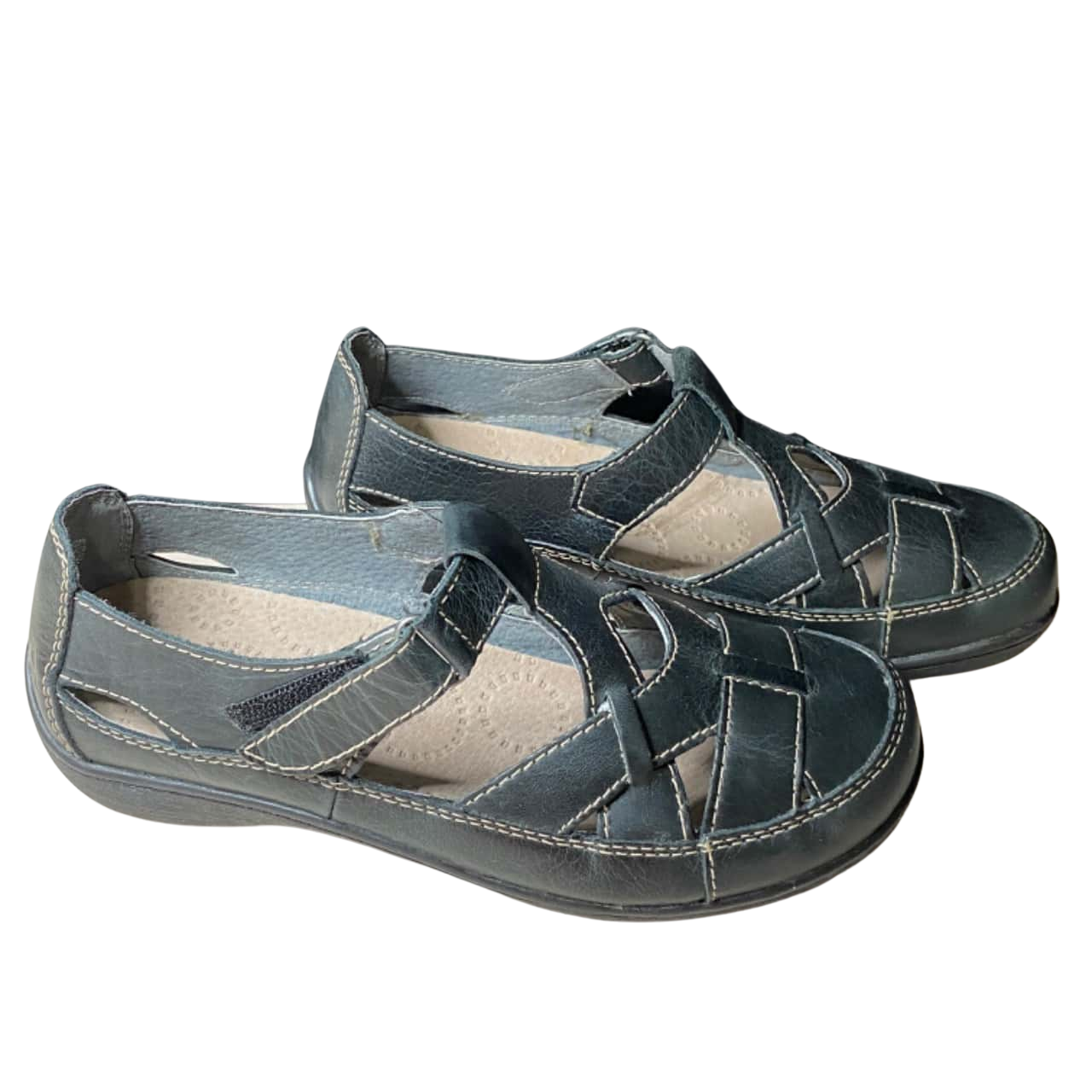 Colorado Charcoal Leather Shoes Size 6(s)