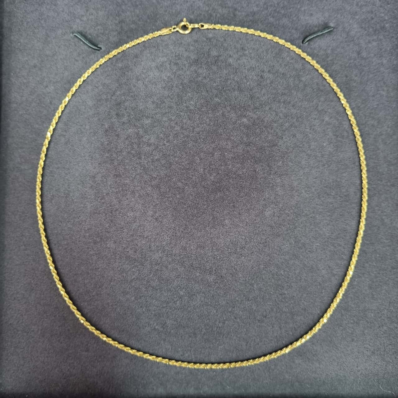 18ct Gold Rope Necklace
