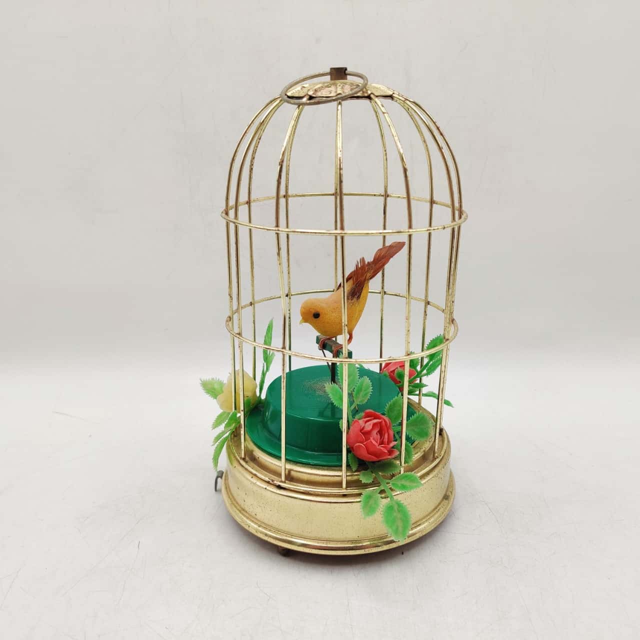 Musical Bird In Cage Plays Waltz Of The Flowers Made in Japan