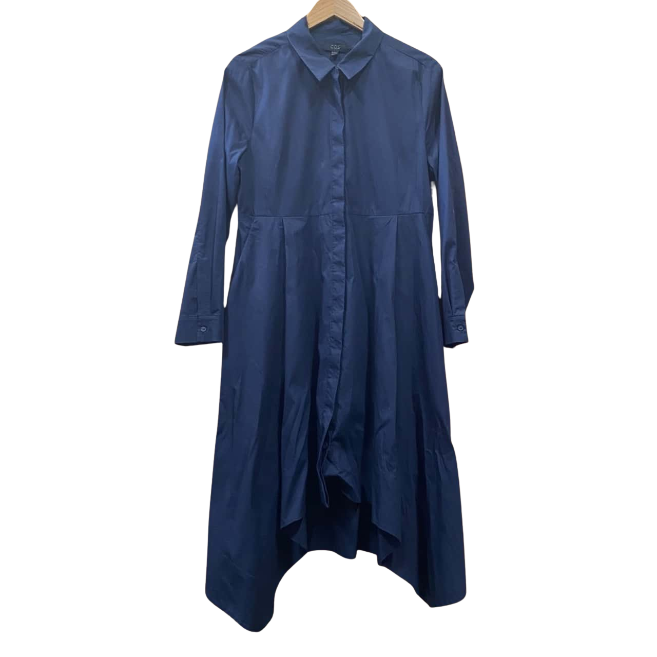 COS Navy Button-Up Maxi Dress Size 42(s)