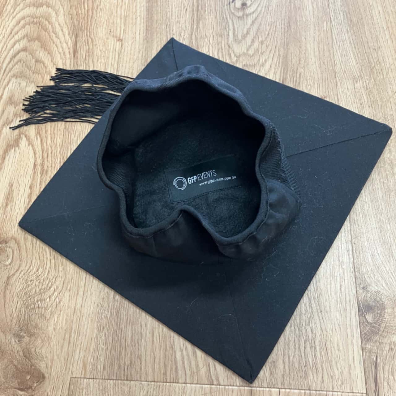 Unisex GFP Events Graduation Hat One Size Black