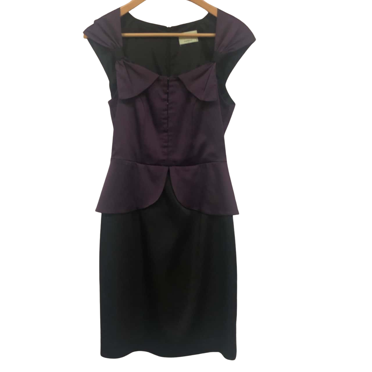 Review Purple Peplum Dress Size 8