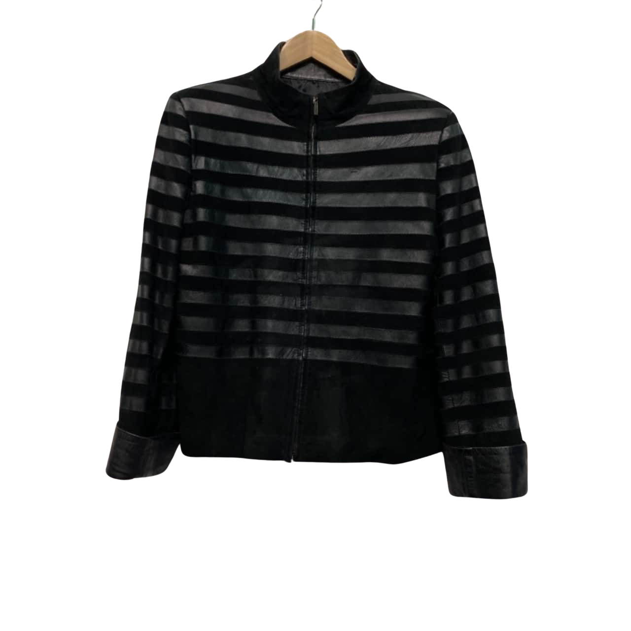 Womens Size 12 / 14 Front Zipper Black jacket