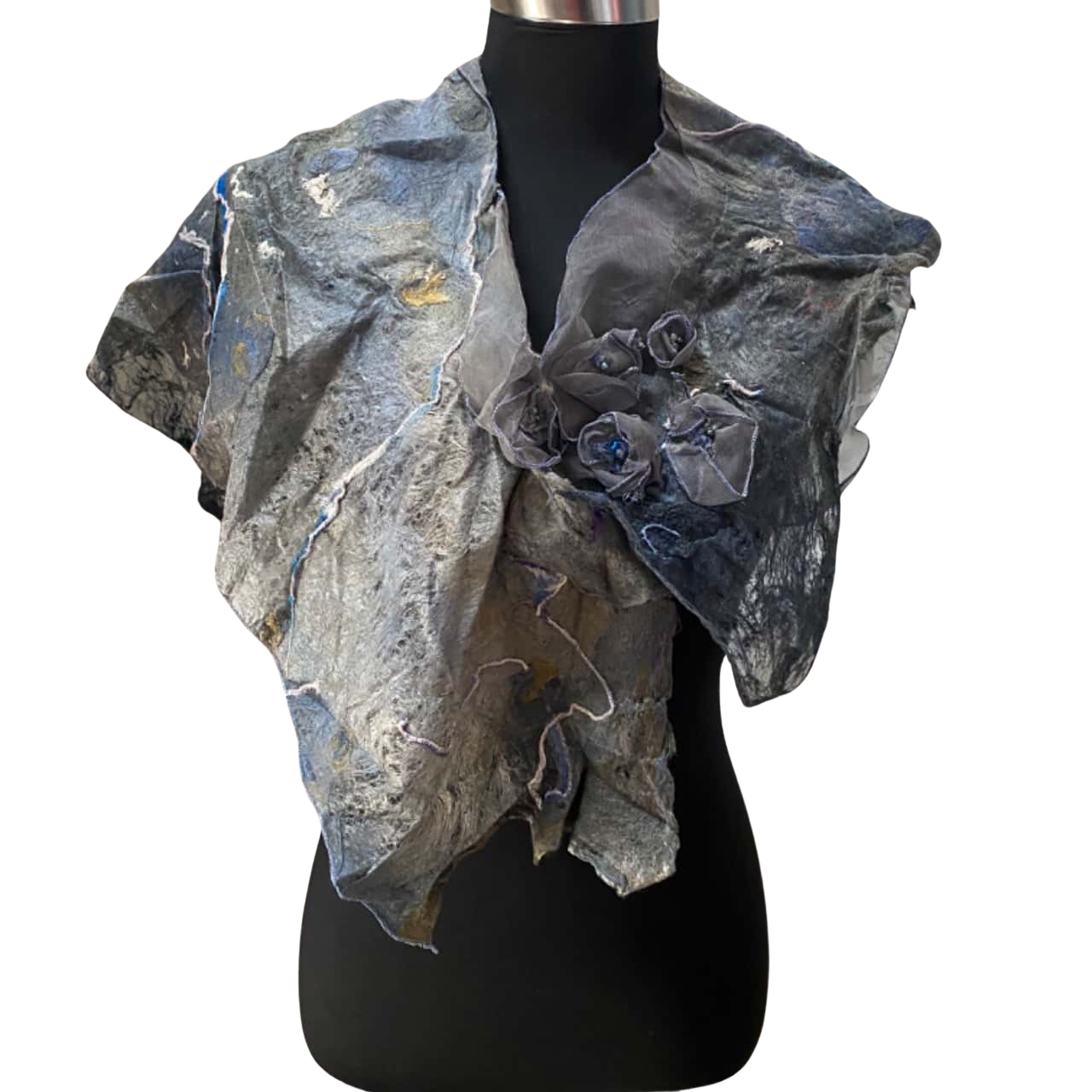 Llanvair HR. Grey Silk Art Piece