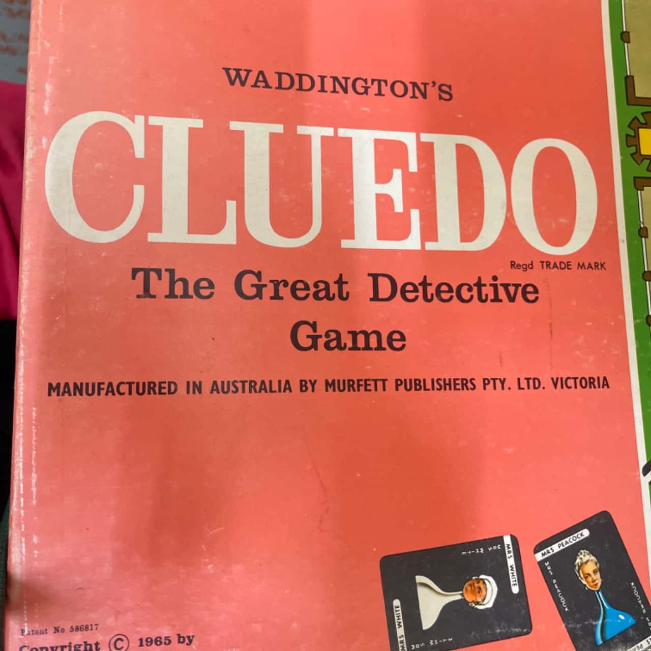 Waddingtons 1960 Cluedo The greatest detective game (b13)