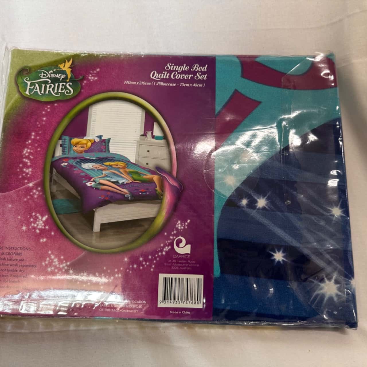 Disney fairies single bed quilt cover set (s)