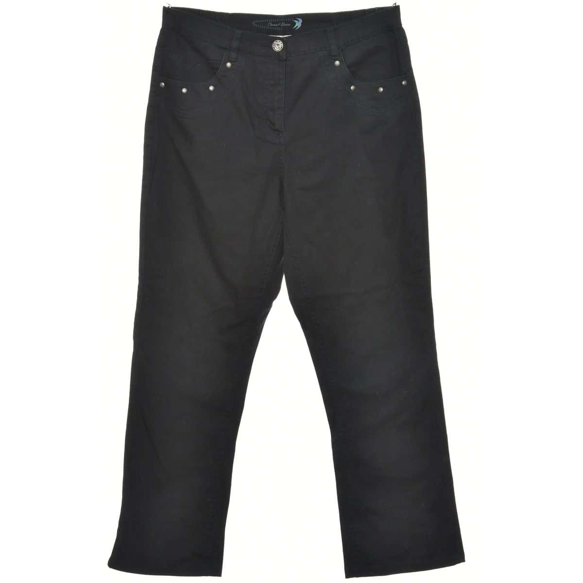 Stooker Womens Size 34 Bootcut Jeans Black (s)