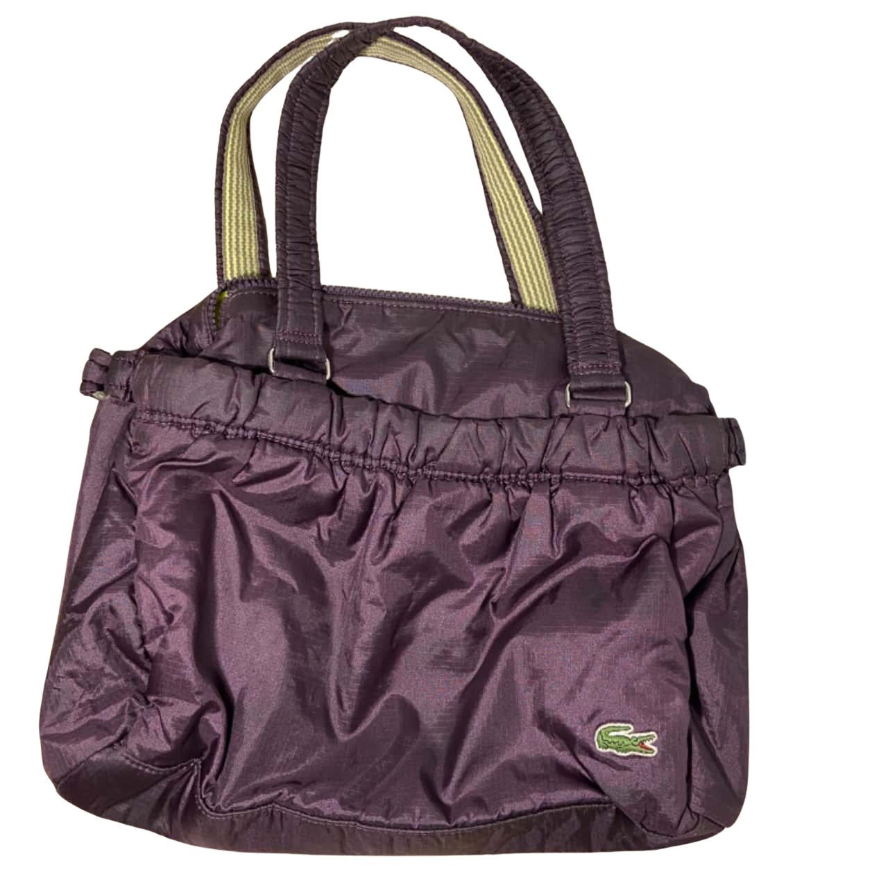 Lacoste Purple Puffer Style Handbag (s)