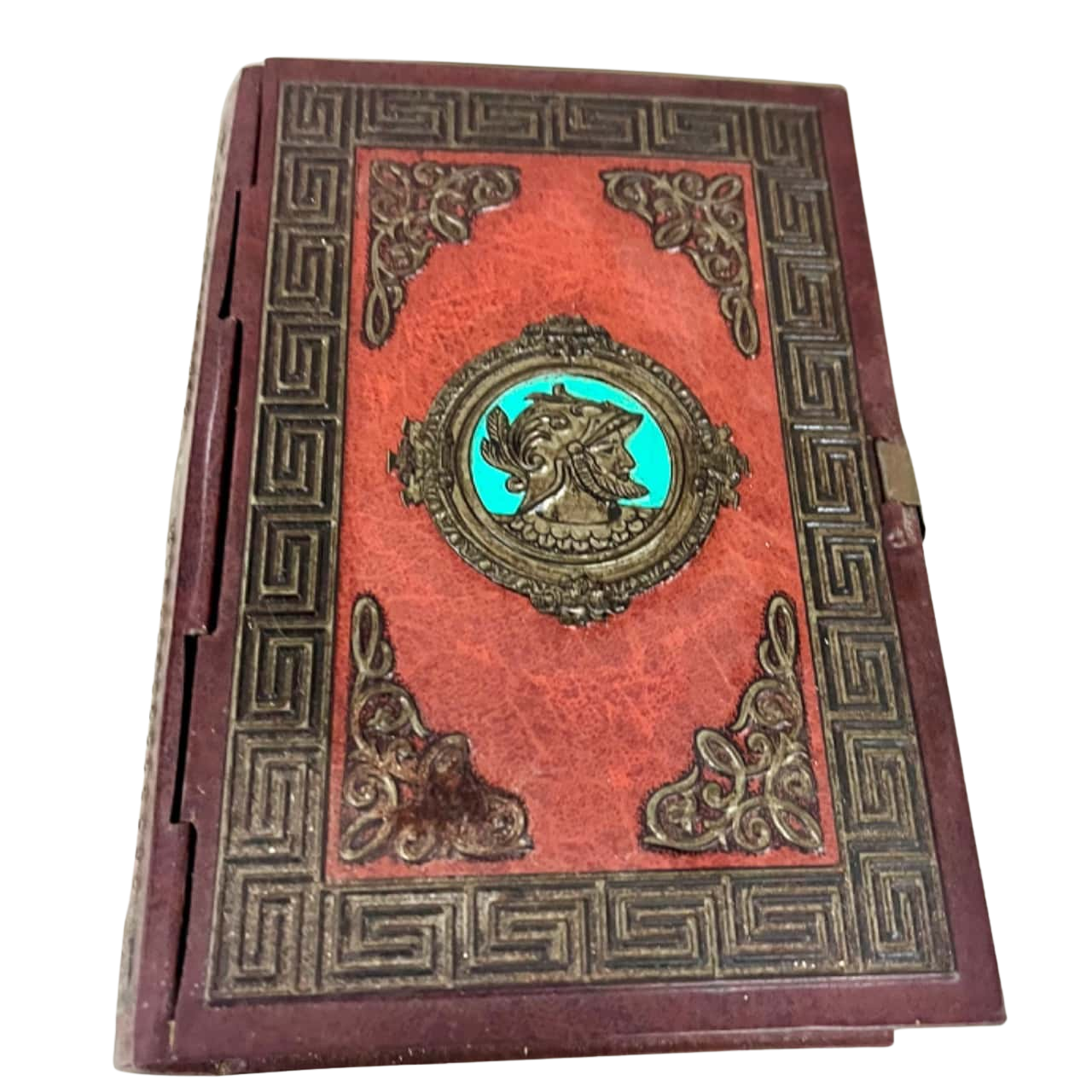 Vintage Tin Book Treasure Chest