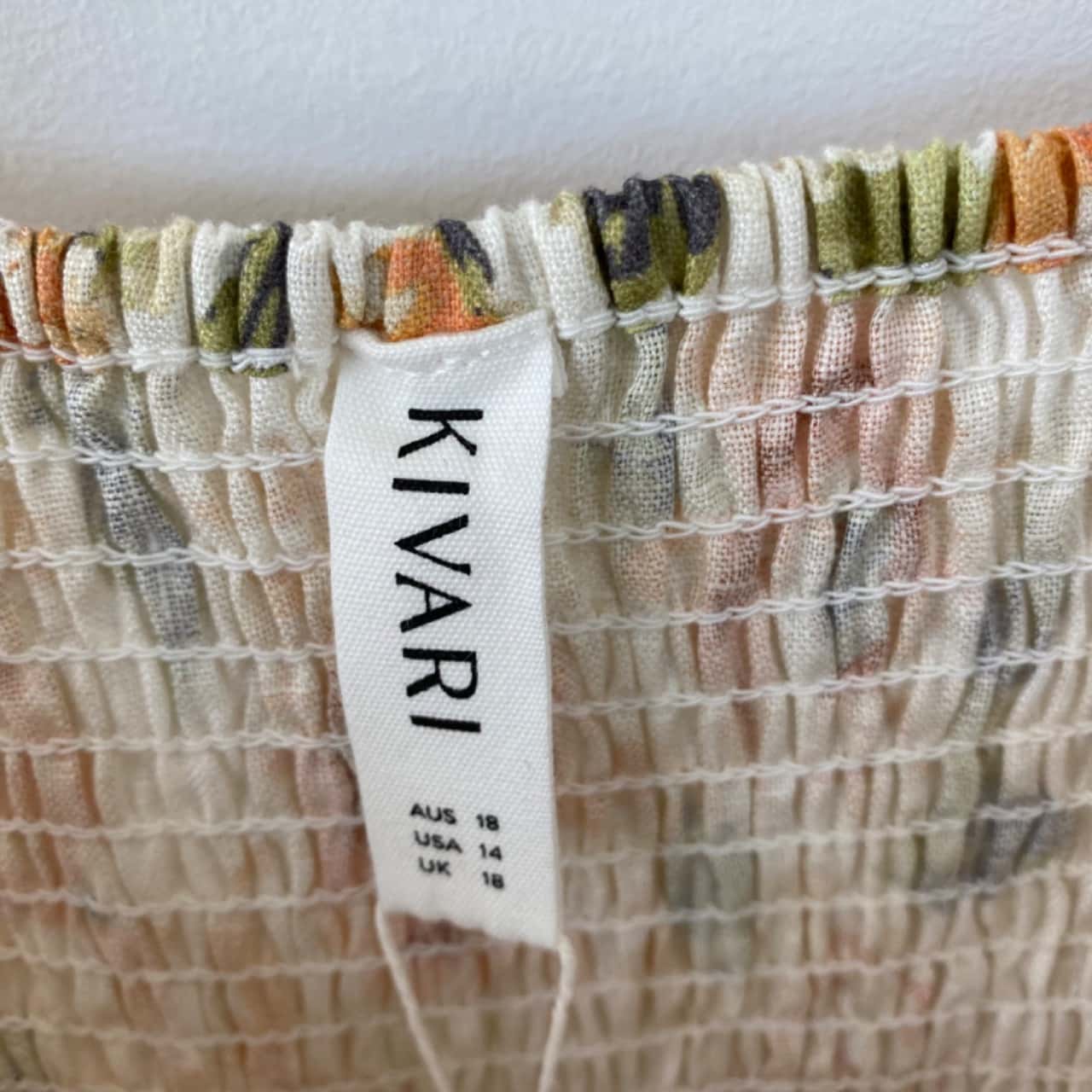 Kivari White Floral Everly Maxi Dress Plus Size 18 (s)