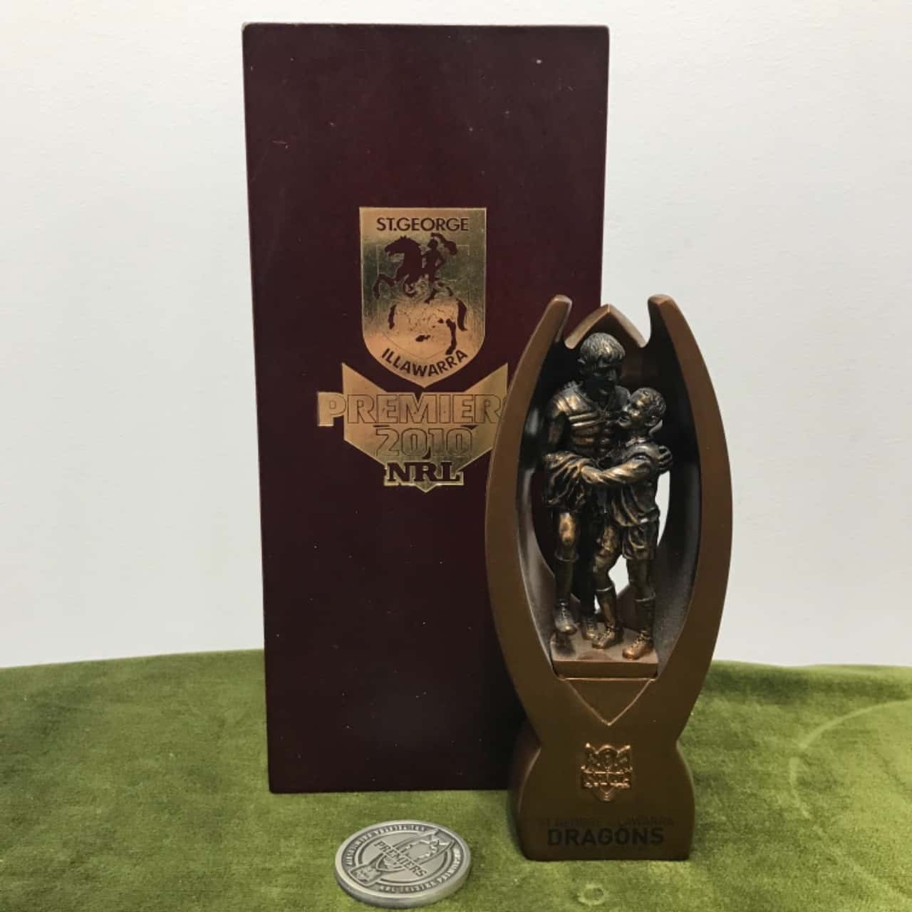 2010 St. George Dragons Premiers Trophy Replica with Coin(s)