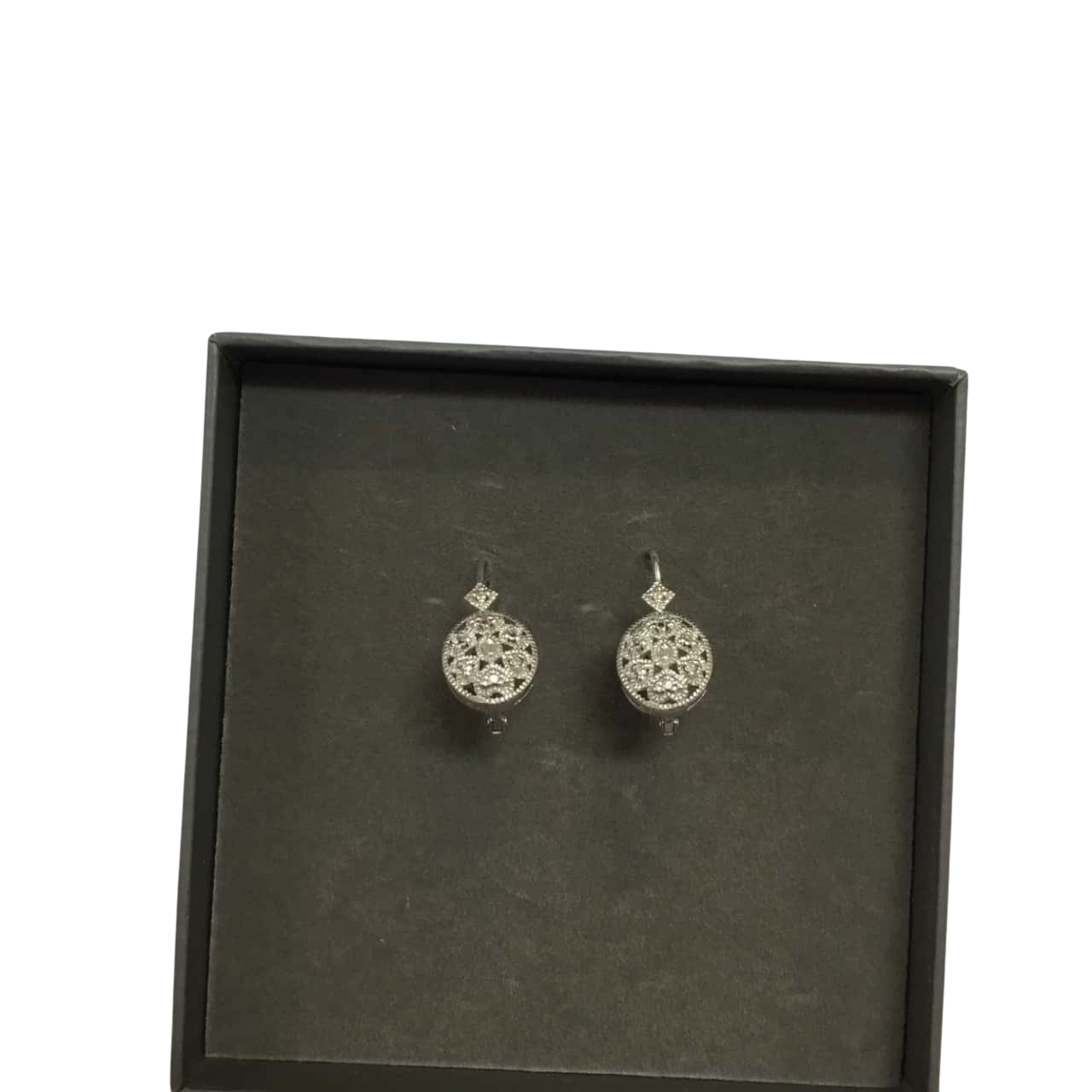 Sterling Silver 925 CZ Set Euro Wire Earrings (s)