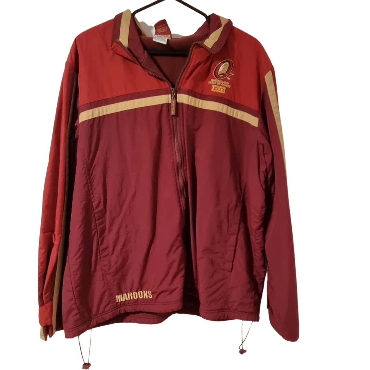 Qld Marons Supporter Jacket Mens Size L Bomber (s)