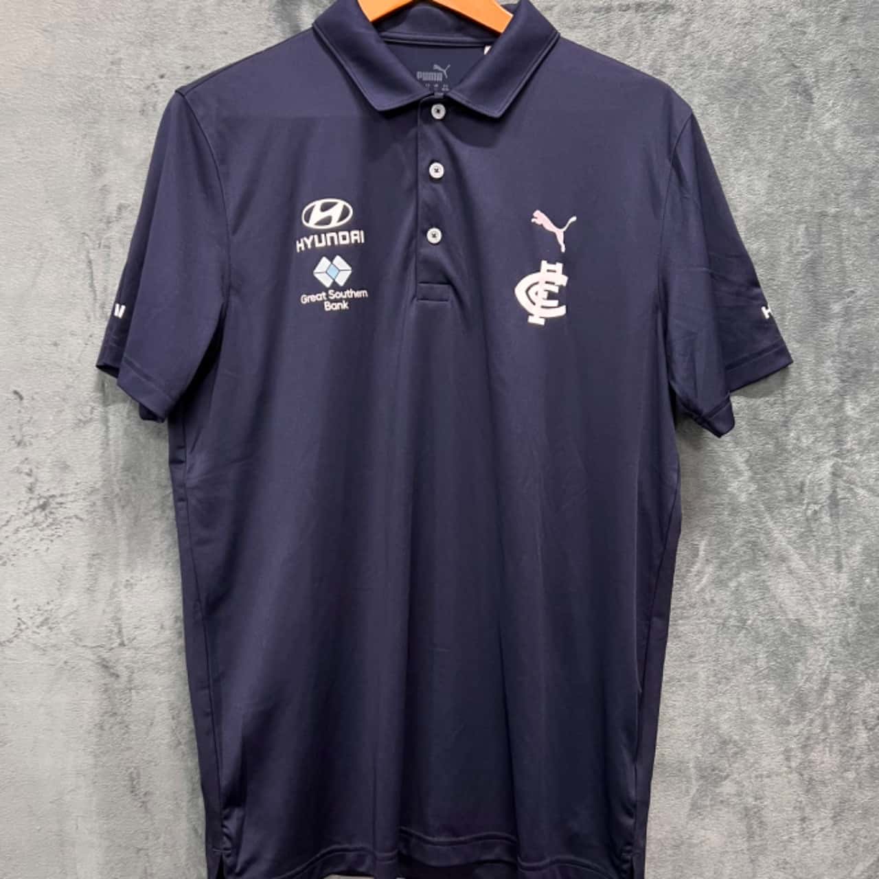 AFL Mens Size M Navy Blue Carlton (s)