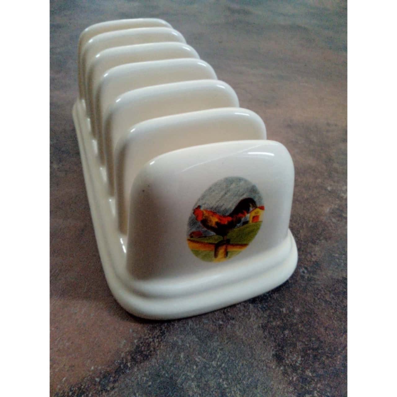 Vintage Stone Ware Chicken Toast Rack(s)