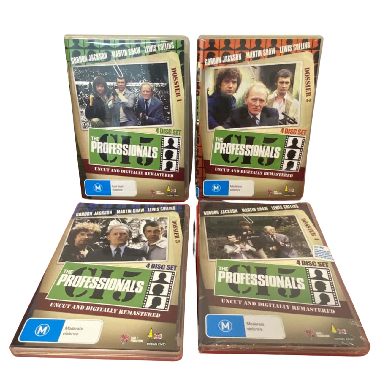 THE PROFESSIONALS CI5 Dossier 1-4 Martin Shaw Gordon Jackson Region 4