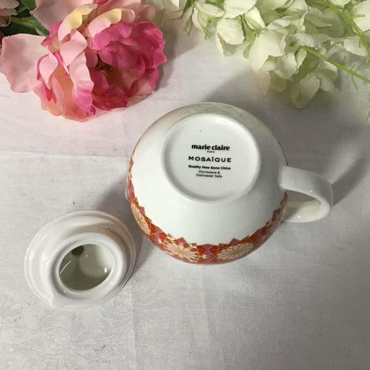 *REDUCED* Marie Claire “Mosaique” Design Bone China Cup and Saucer ...