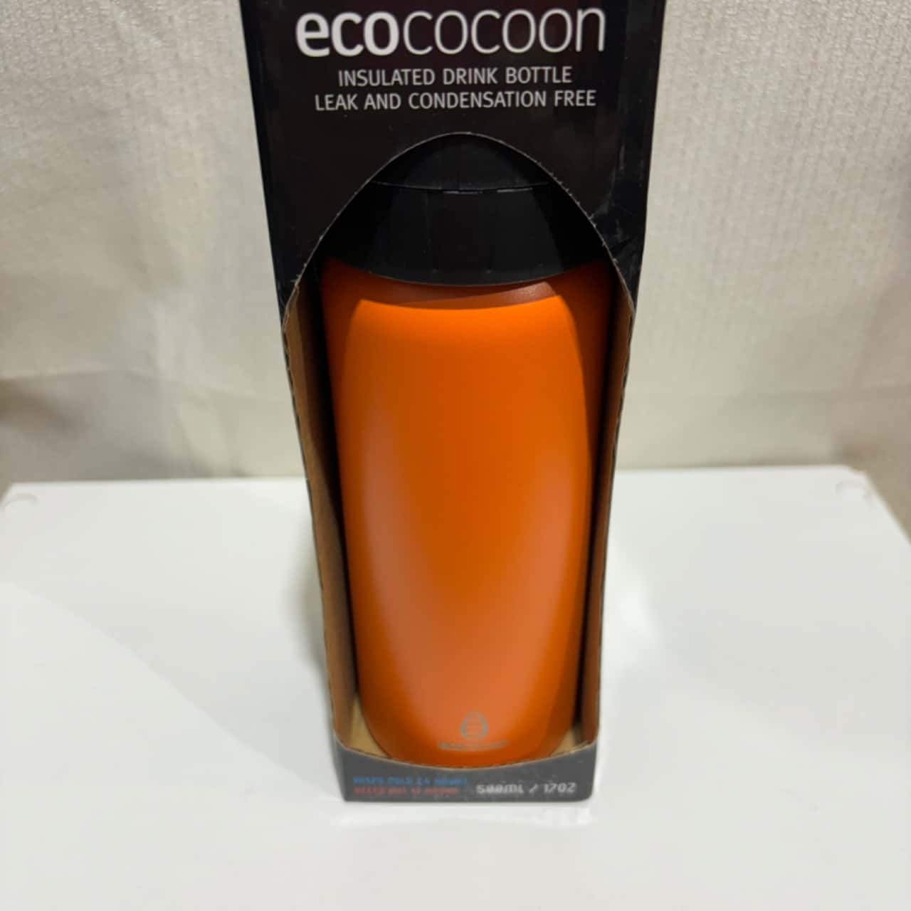 Ecococoon Orange Insulated Stainless Steel Water Bottle 500ml