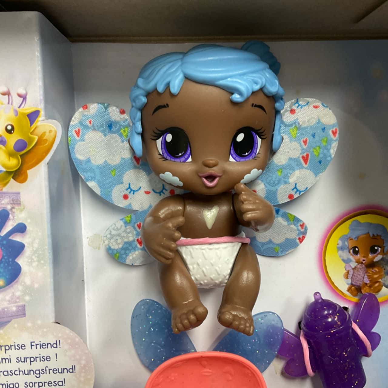 Baby Alive Glo-Pixies Minis Sky Breeze Doll With Surprise Friend(s)