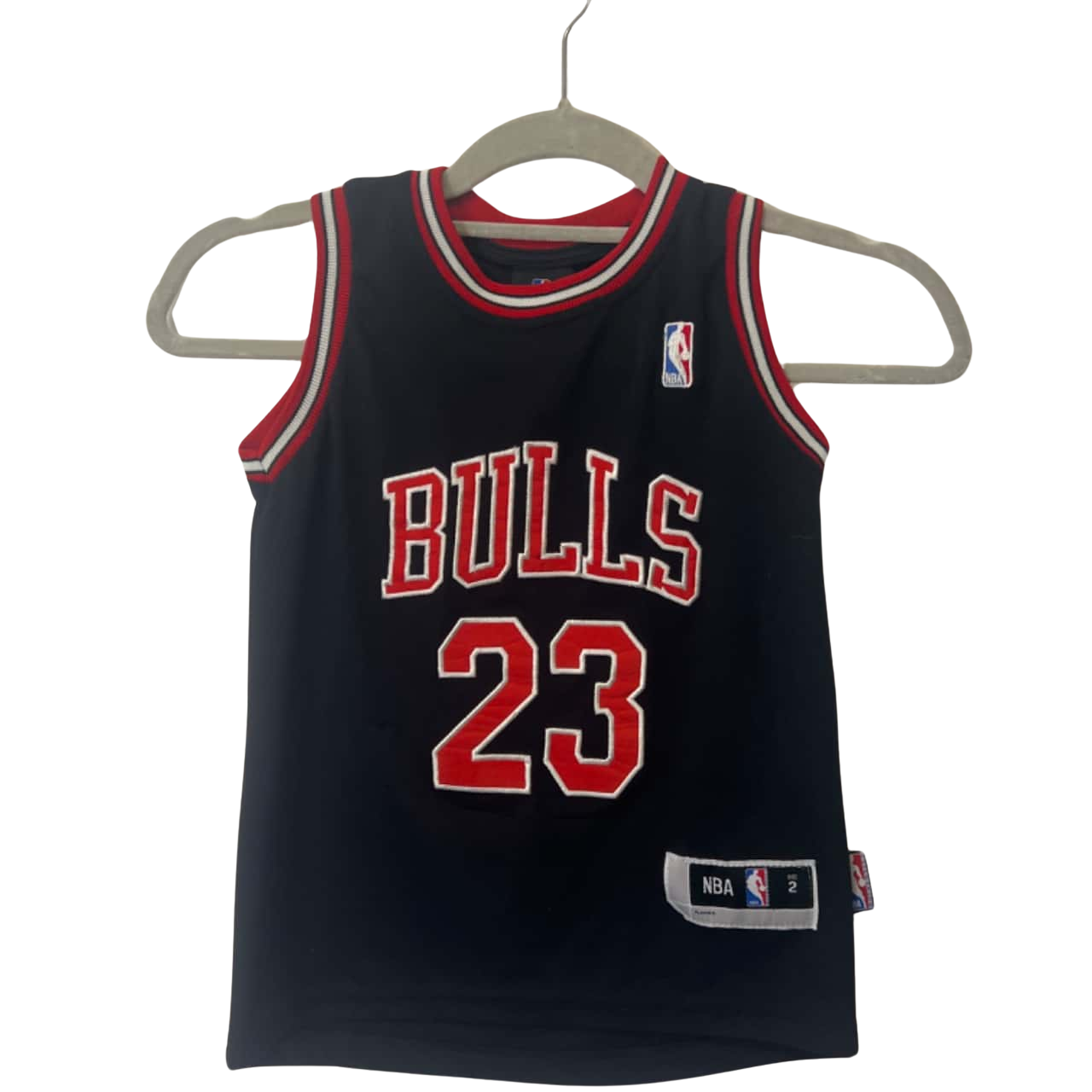 NBA Youth Kids Size 2 Black bulls 23(s)