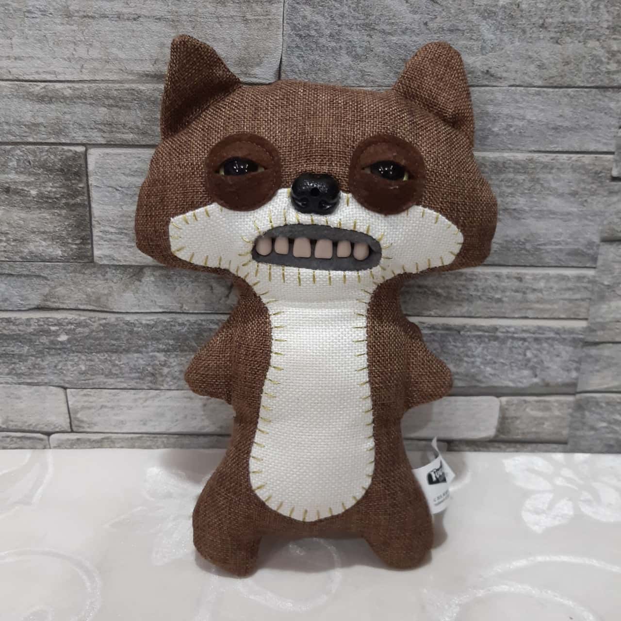 Fuggler Funny Ugly Monster Suspicious Fox Plush Creature with Teeth