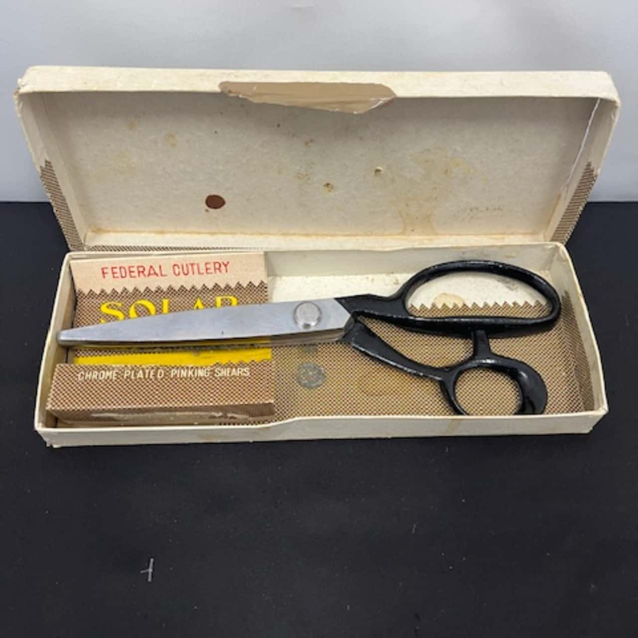 SOLAR Japan Chrome Plated Pinking Shears Scissors Size 9"(s)