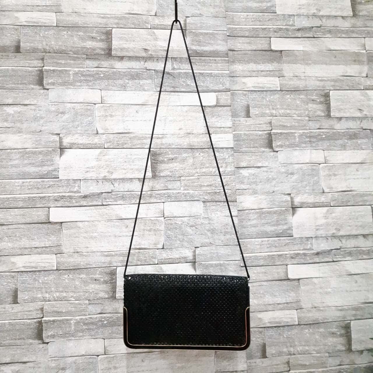 Opera Mesh Womens Clutch Black / Gold