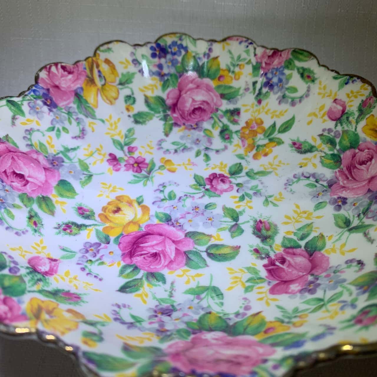 Vintage James Kent LTD Fluted Rosalynde Bowl Made in England