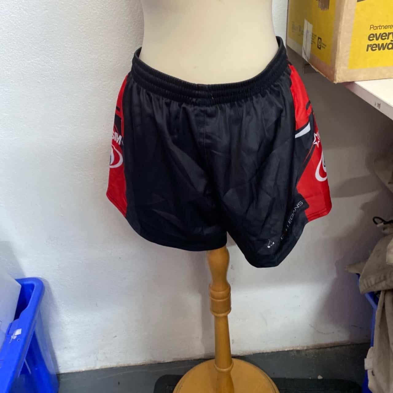 CSM red and black shorts