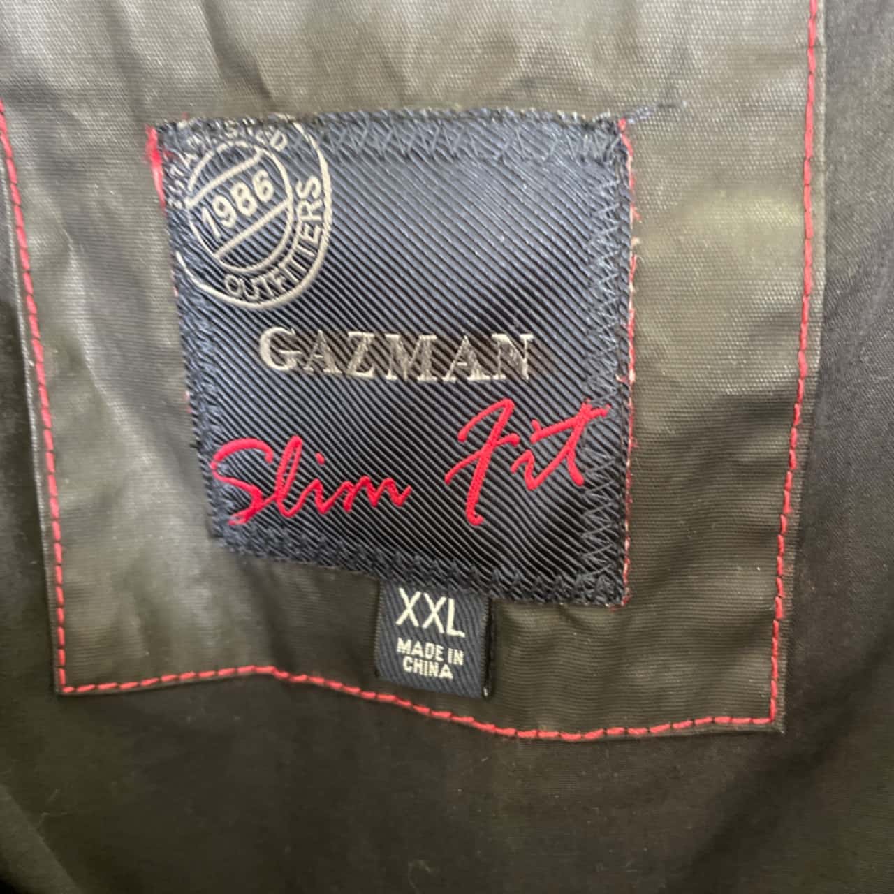 GAZMAN Mens Size XXL Front Zipper Black