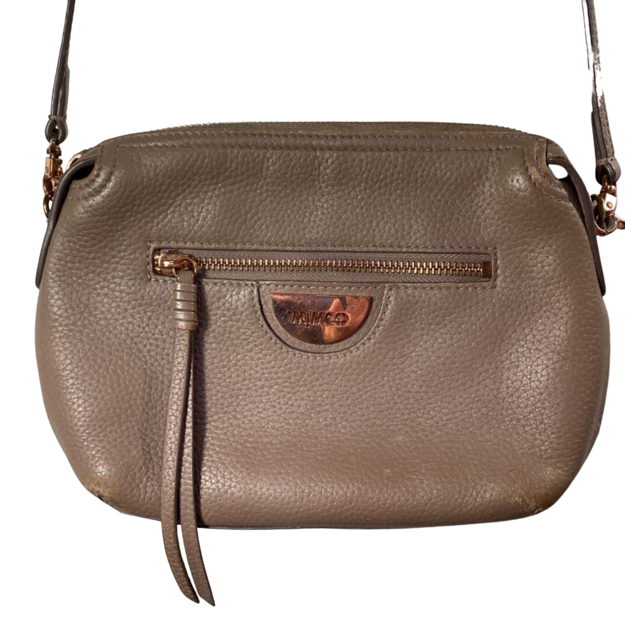 Mimco Womens Small Leather Handbag Beige (s)