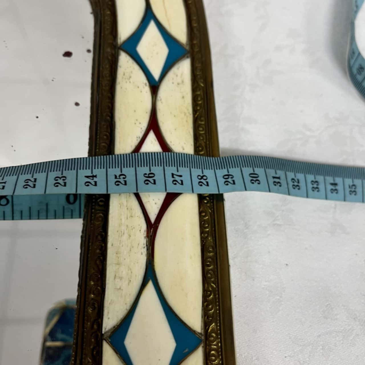 Vintage arch mirror metal surround/diamond shape decorative Mirror