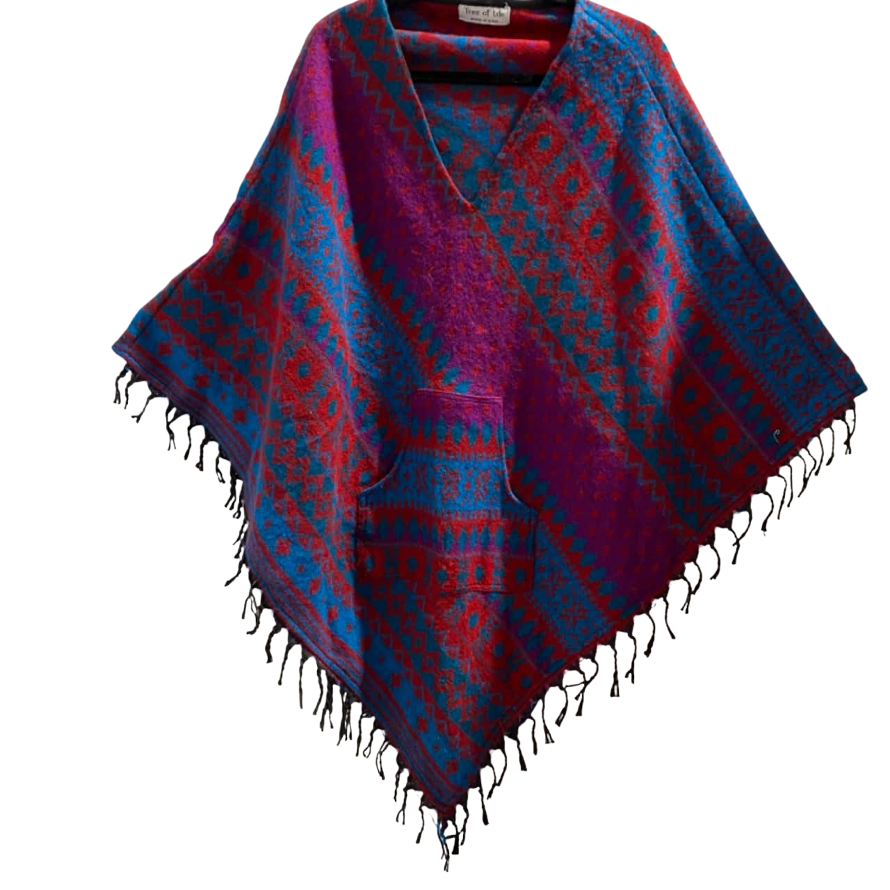Tree of Life Womens One Size Poncho Multicoloured (s)