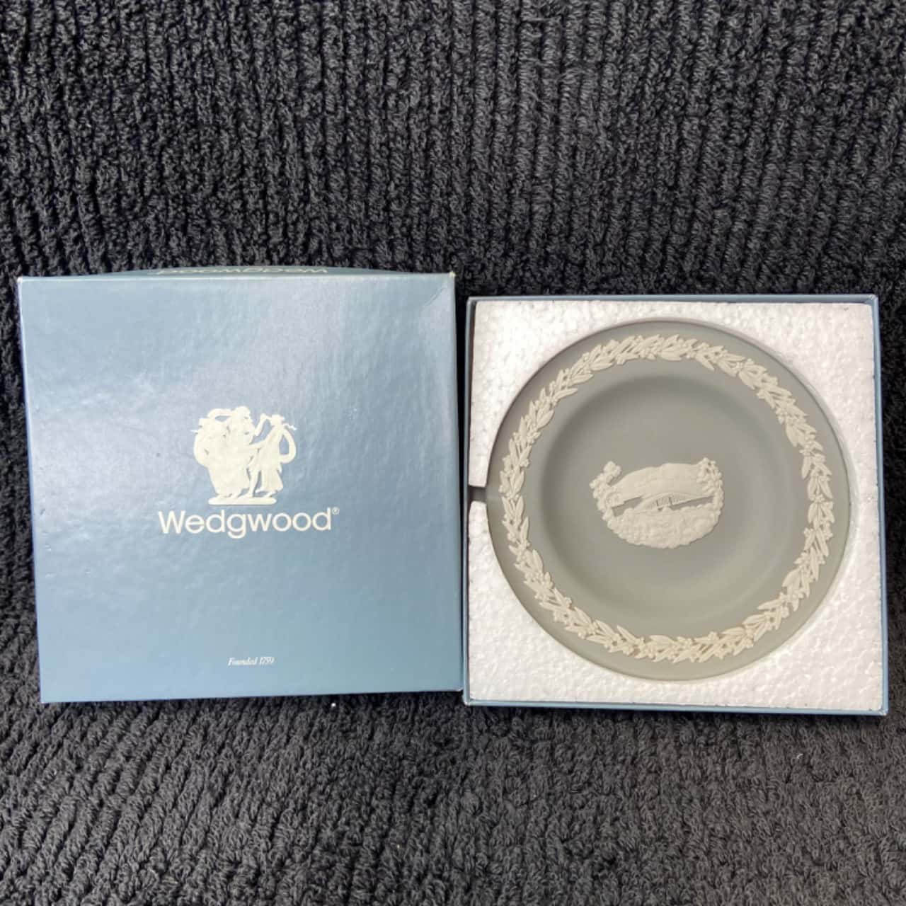 Wedgwood Miniature Bridge Crossing Grey(s)