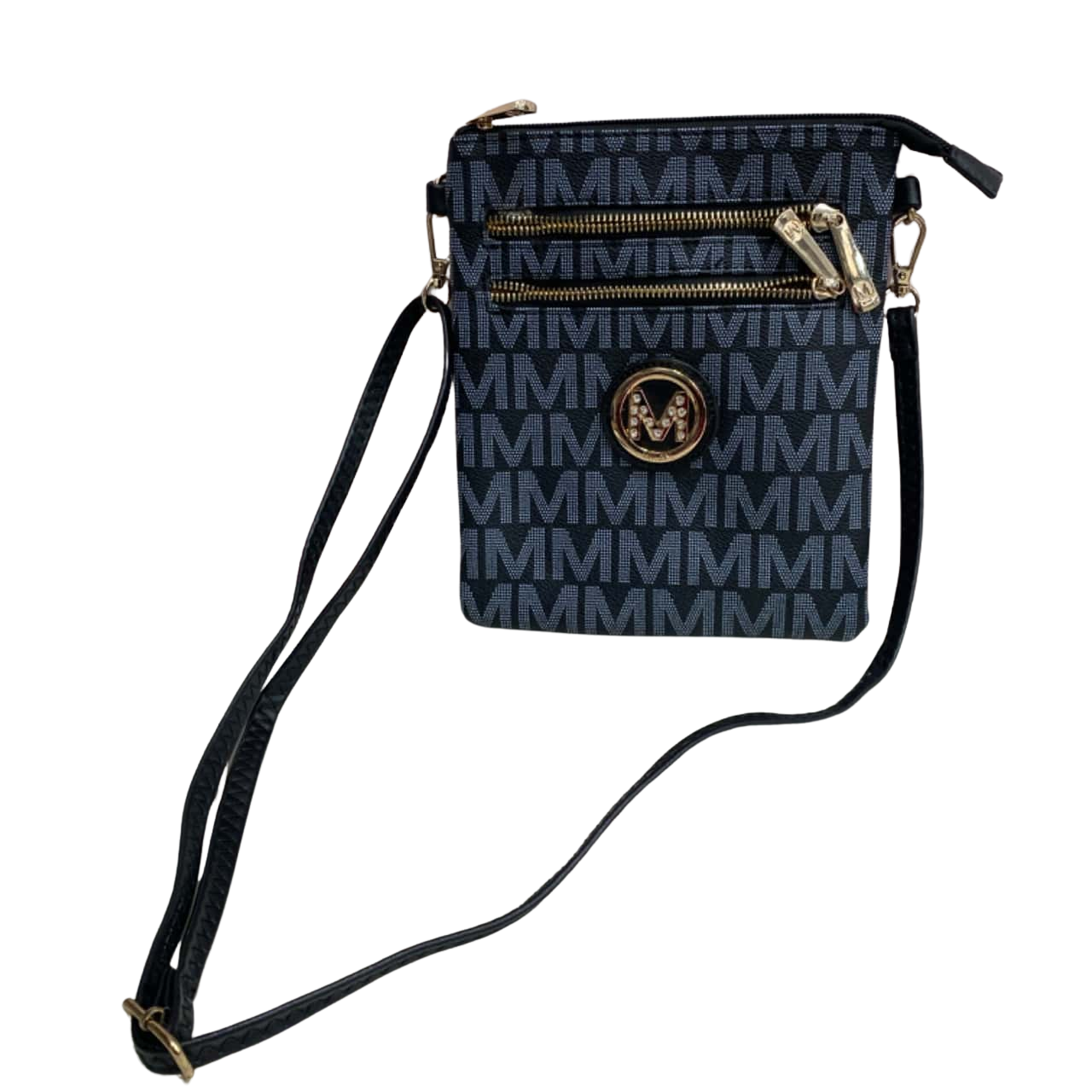 MFK Collection Faux Leather Milan Signature Cross Body Bag