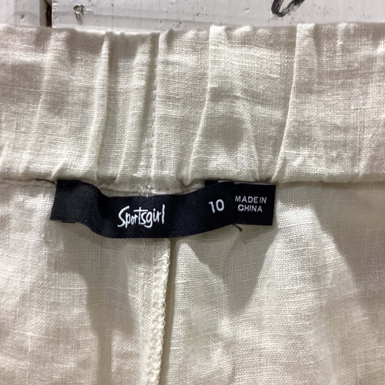Sale Item Sportsgirl Brand 100 Linen Wide Leg Pant Womens Size 10