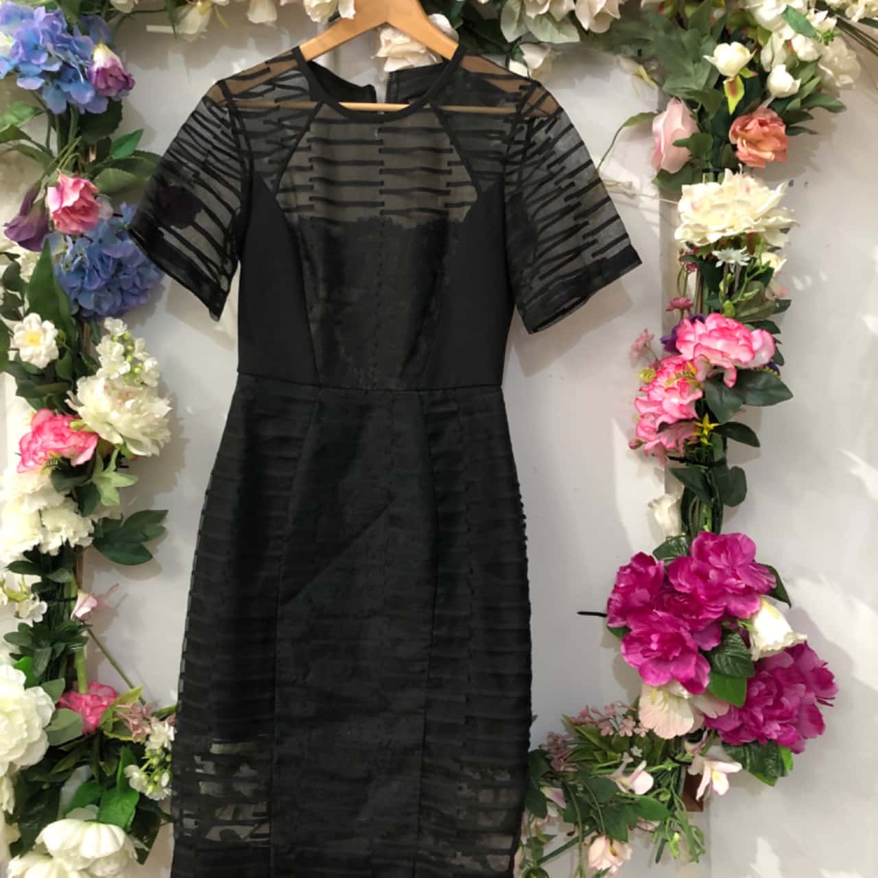 Ginger & Smart Size 8 Cocktail Dress Black