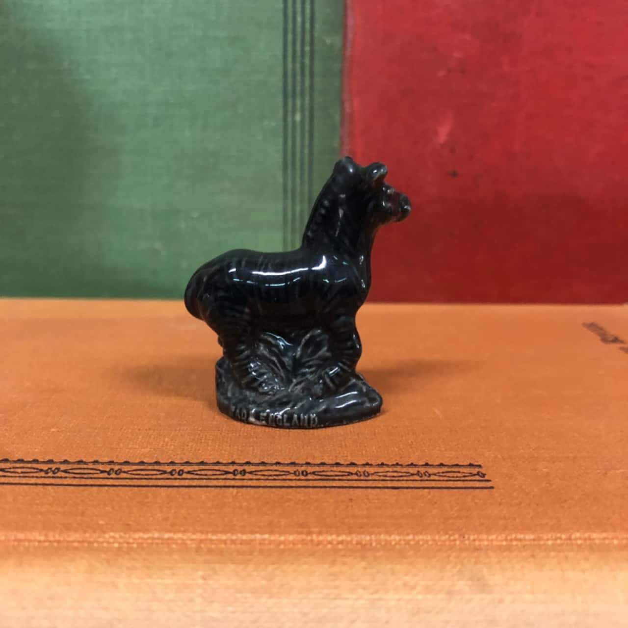 Wade Whimsies Rare Black Zebra Made in England WW2(s)