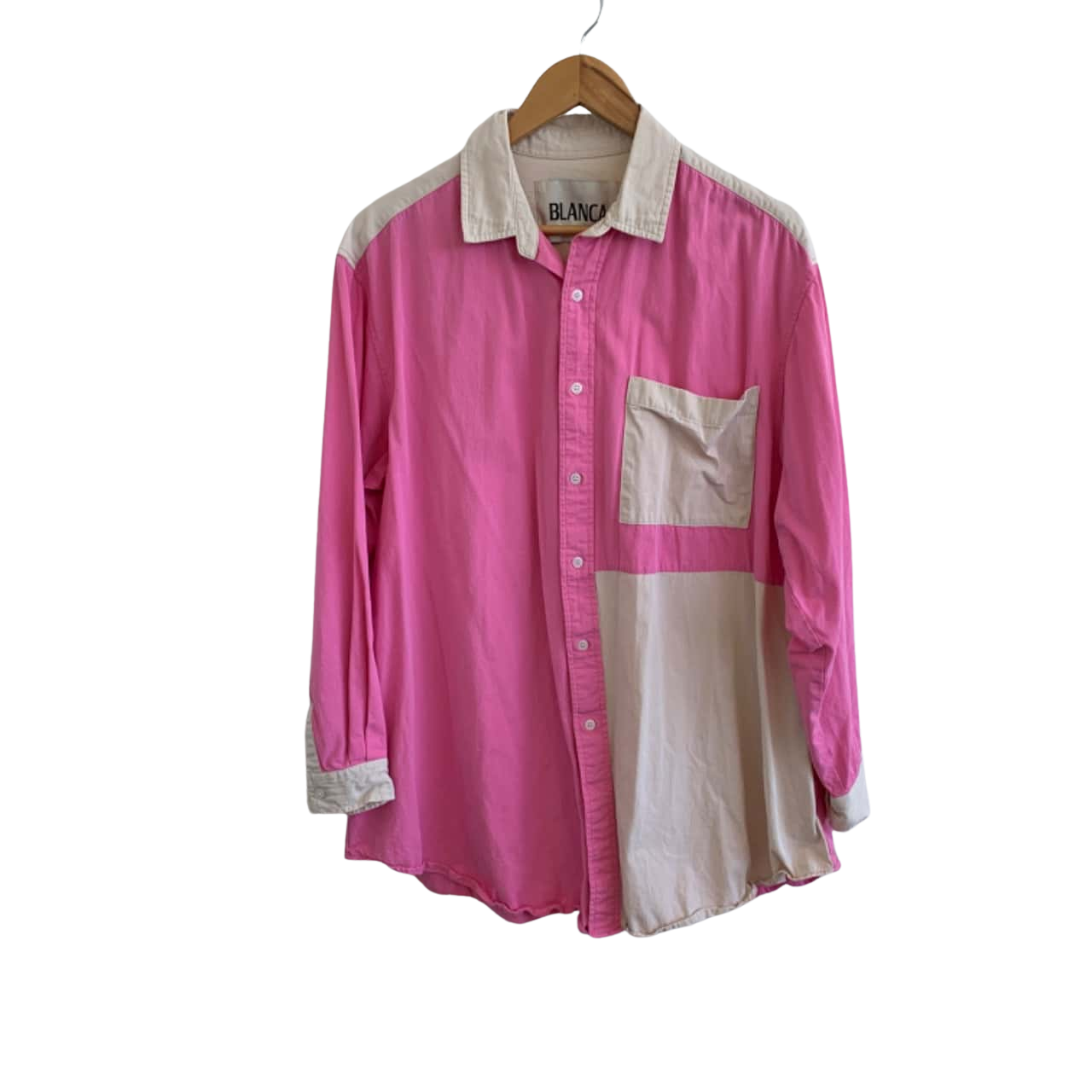 Blanca Large Pink Button Up(s)