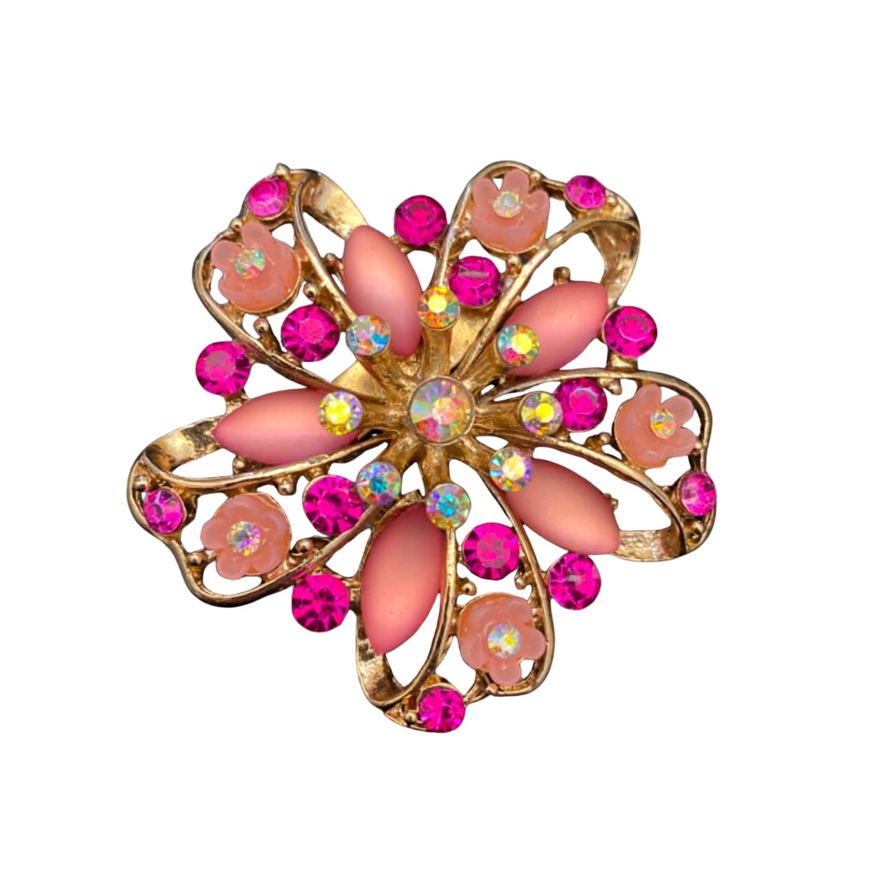 Womens Brooch Pink Flower(s) - Used Very Good | Salvos Stores