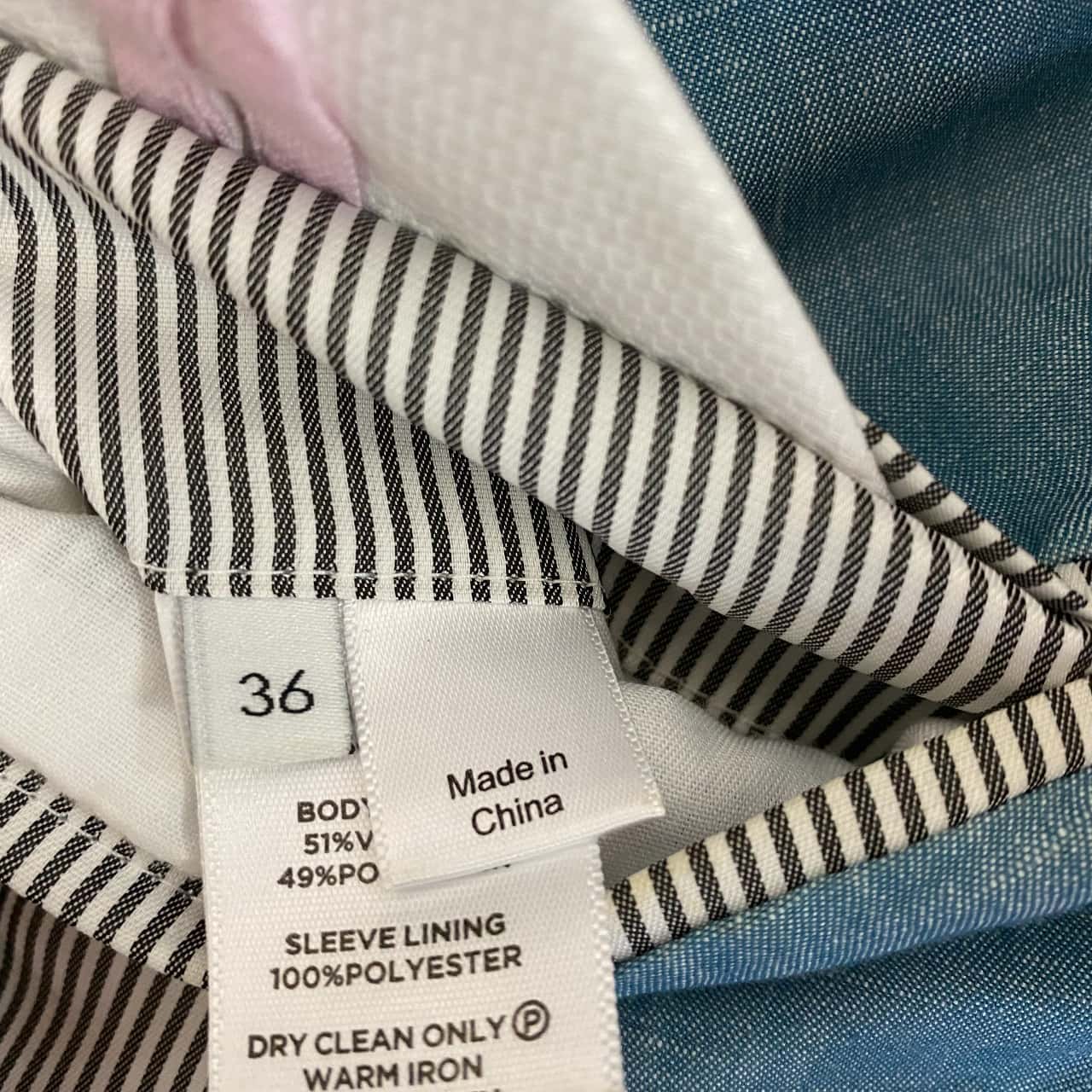 SABA Mens Size 36 Suit Jacket Blue (s)