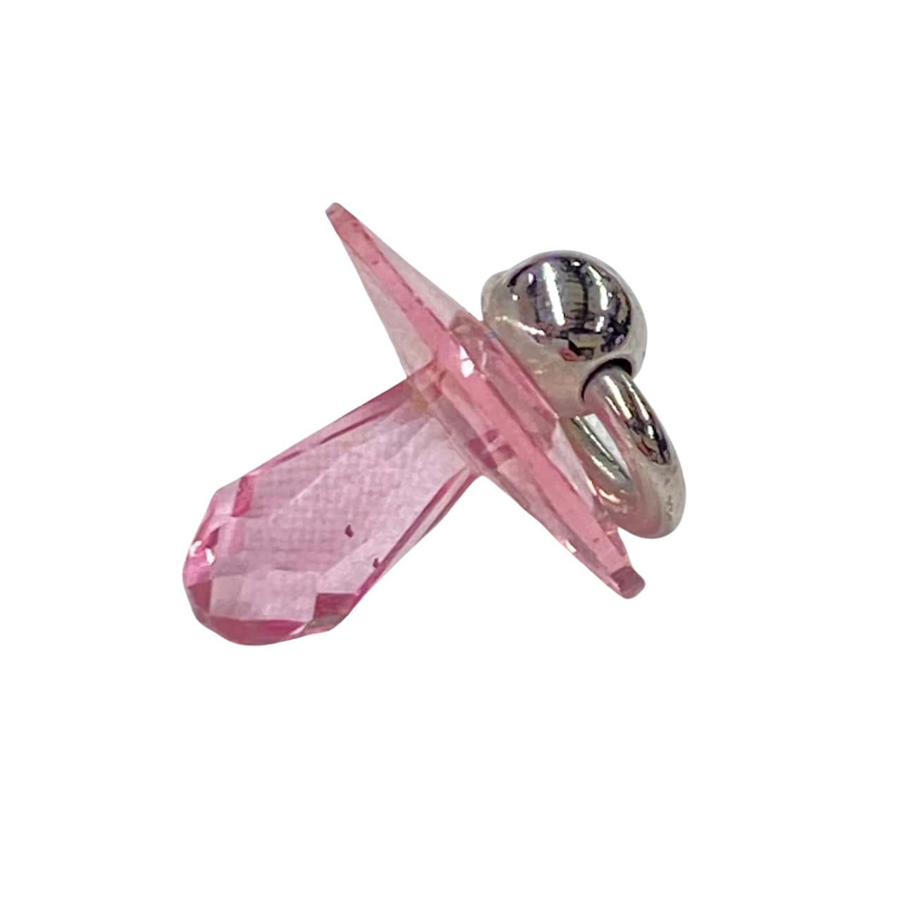 Swarovski Pink Crystal Baby Pacifier Charm(s)