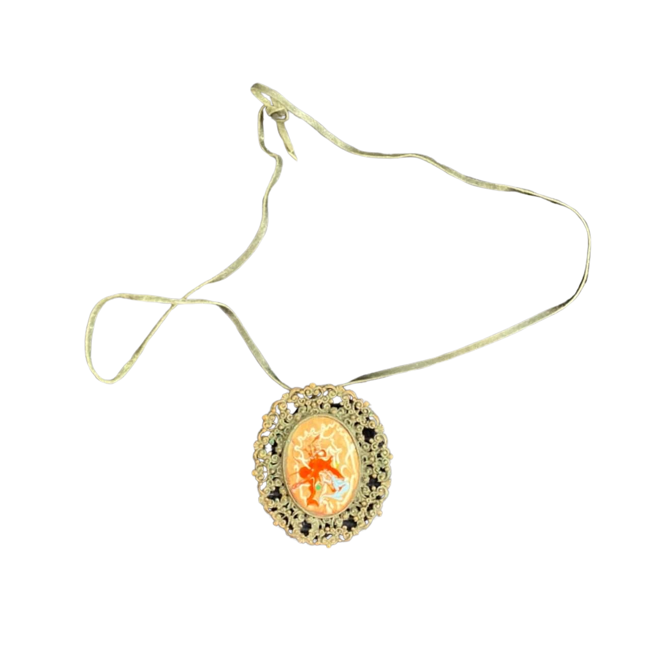 Black string necklace