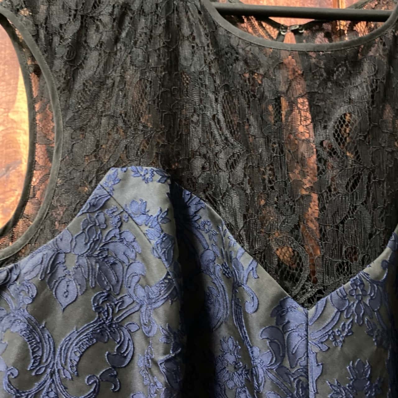 City Chic Size XL Black / Navy Blue lace dress