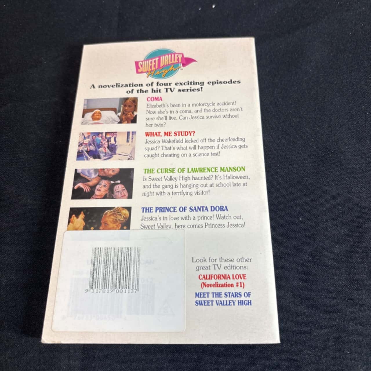 Set of four Sweet valley high books