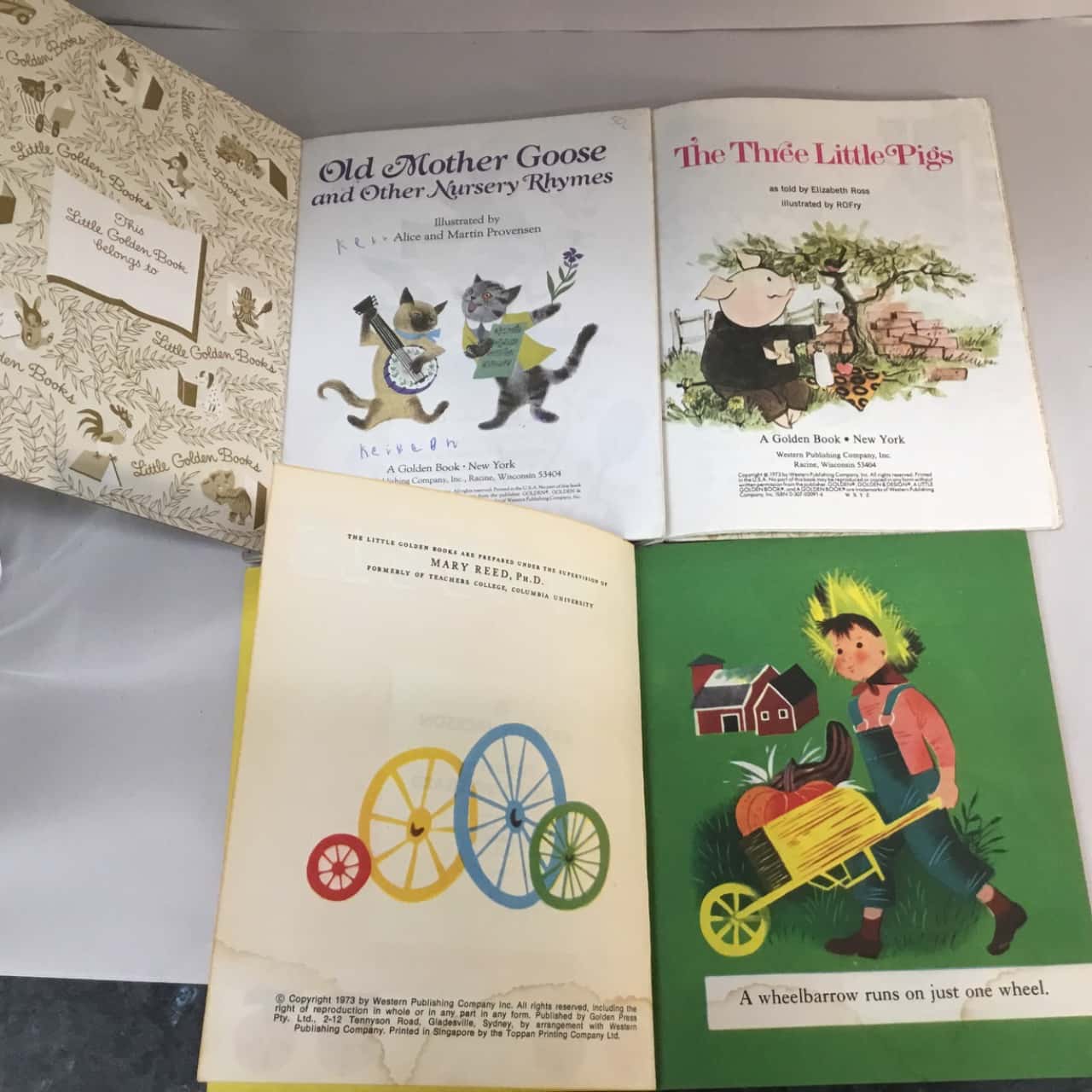 Old Mother Goose & Other Nursery Rhymes ; The Three Little Pigs ...